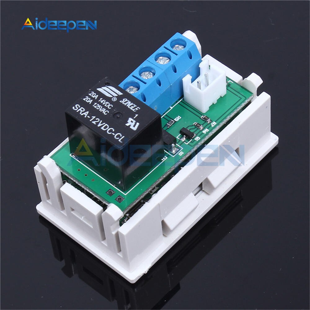 Mini 12V 20A Digital LED Dual Display Timer Relay Module Timing Delay ...