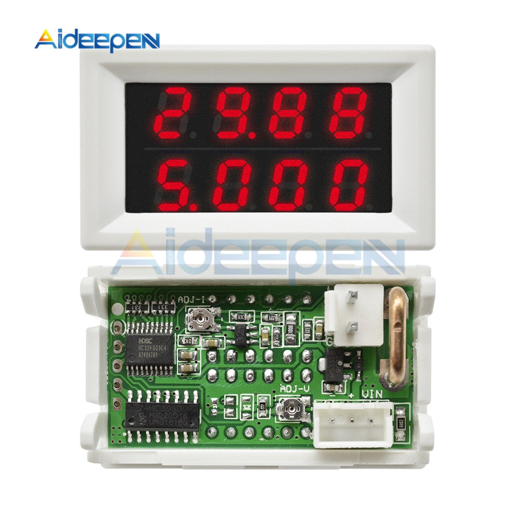 Mini Digital Voltmeter Ammeter DC 100V 10A Panel Amp Volt Voltage Curr ...