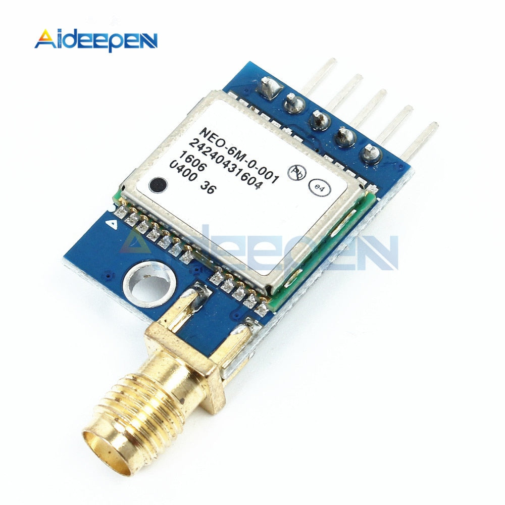 NEO 6M Dual Antenna SMA/IPEX GPS Module EEPROM Satellite Positioning M ...