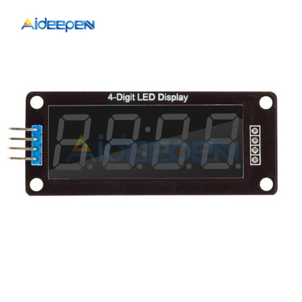 TM1637 4 Digit LED 0.56 Inch Display LCD Screen Tube 7 Segments Blue D ...