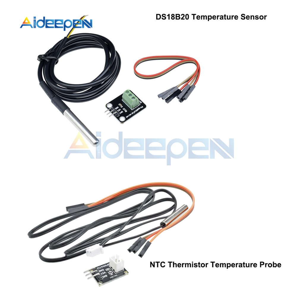 Temperature Sensor Module Kit DS18B20 Temperature Sensor Waterproof Ca ...