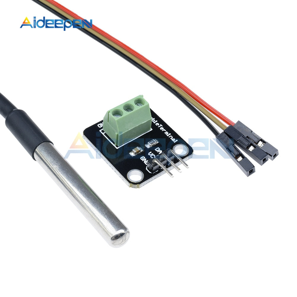 Temperature Sensor Module Kit DS18B20 Temperature Sensor Waterproof Ca ...