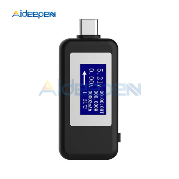 Type C USB Tester DC Digital Voltmeter USB C Voltage Current Meter Amm ...