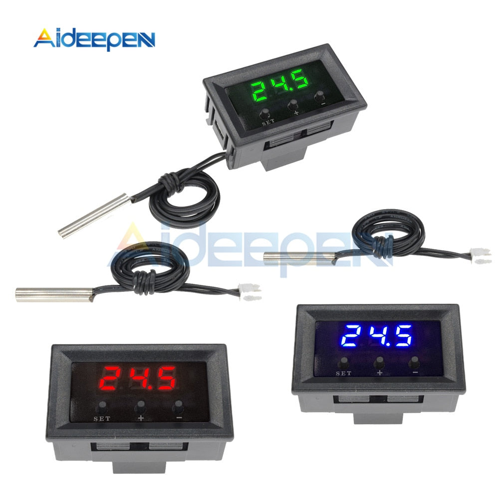 W1209 50~110C LED Temperature Controller Meter Detector NTC Sensor Pro ...