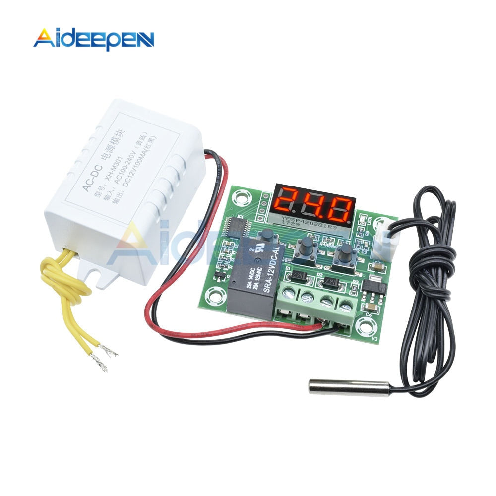 W1209 AC 110V 220V Digital Thermostat Temperature Controller Incubatio ...