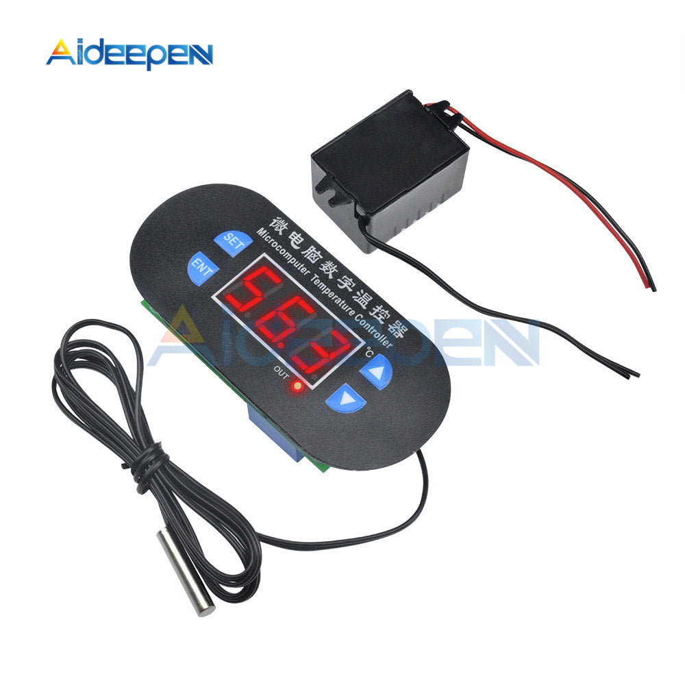W1308 AC 220V Red LED Display Digital Thermostat Thermoregulator Tempe ...