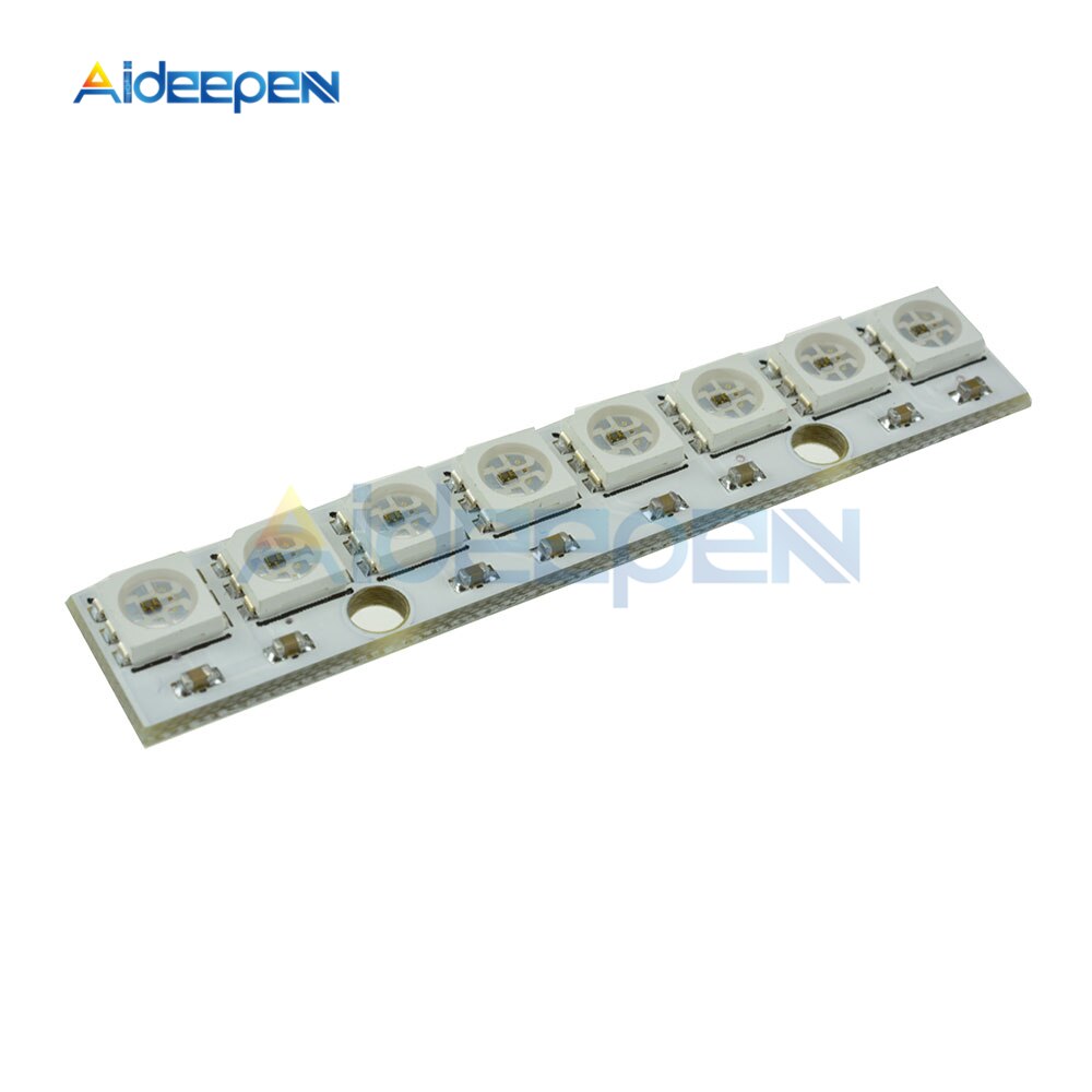 WS2812 WS2812B WS 2811 5050 RGB LED Lamp Panel Module 5V 8 Channel 8 B ...