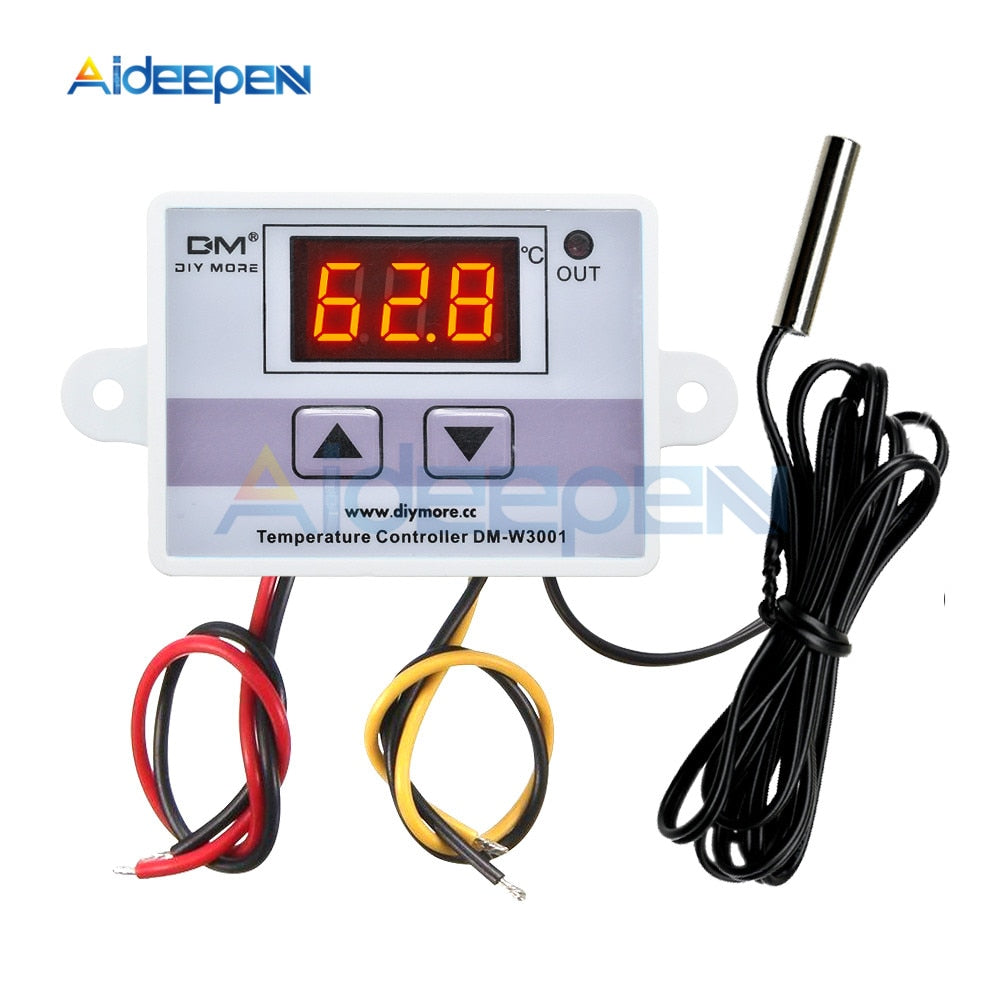XH W3001 W3001 Temperature Controller Digital LED AC 220V Thermometer ...