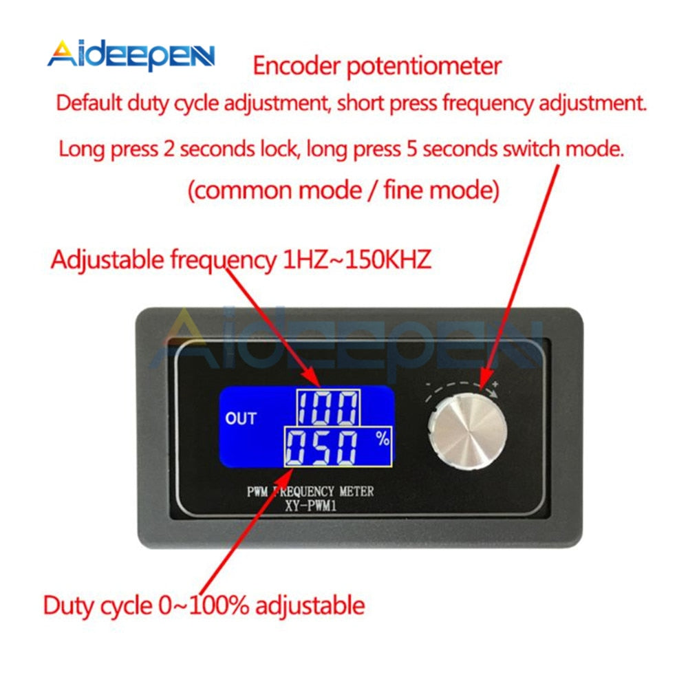 XY PWM1 Signal Generator Module Adjustable PWM Pulse Frequency Duty Cy – Aideepen