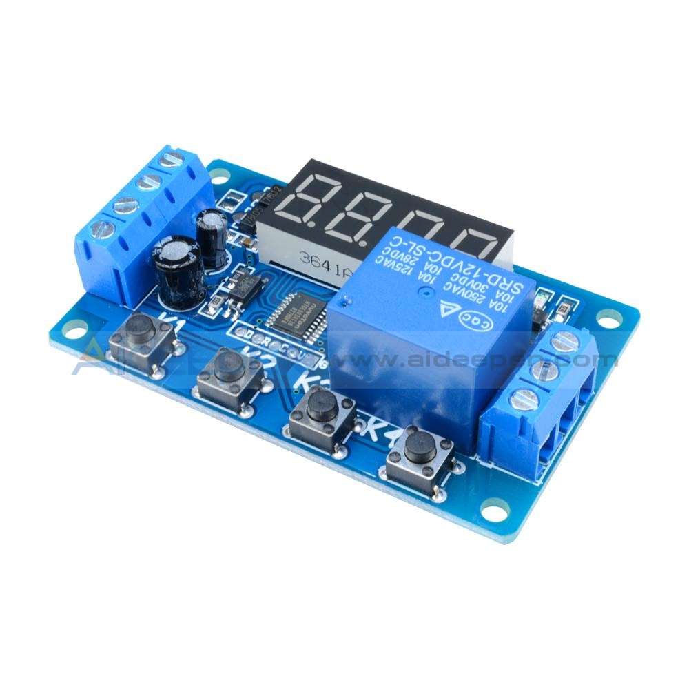 Digital 12V LED Display Timer Automation Delay Relay Programmable Modu – Aideepen