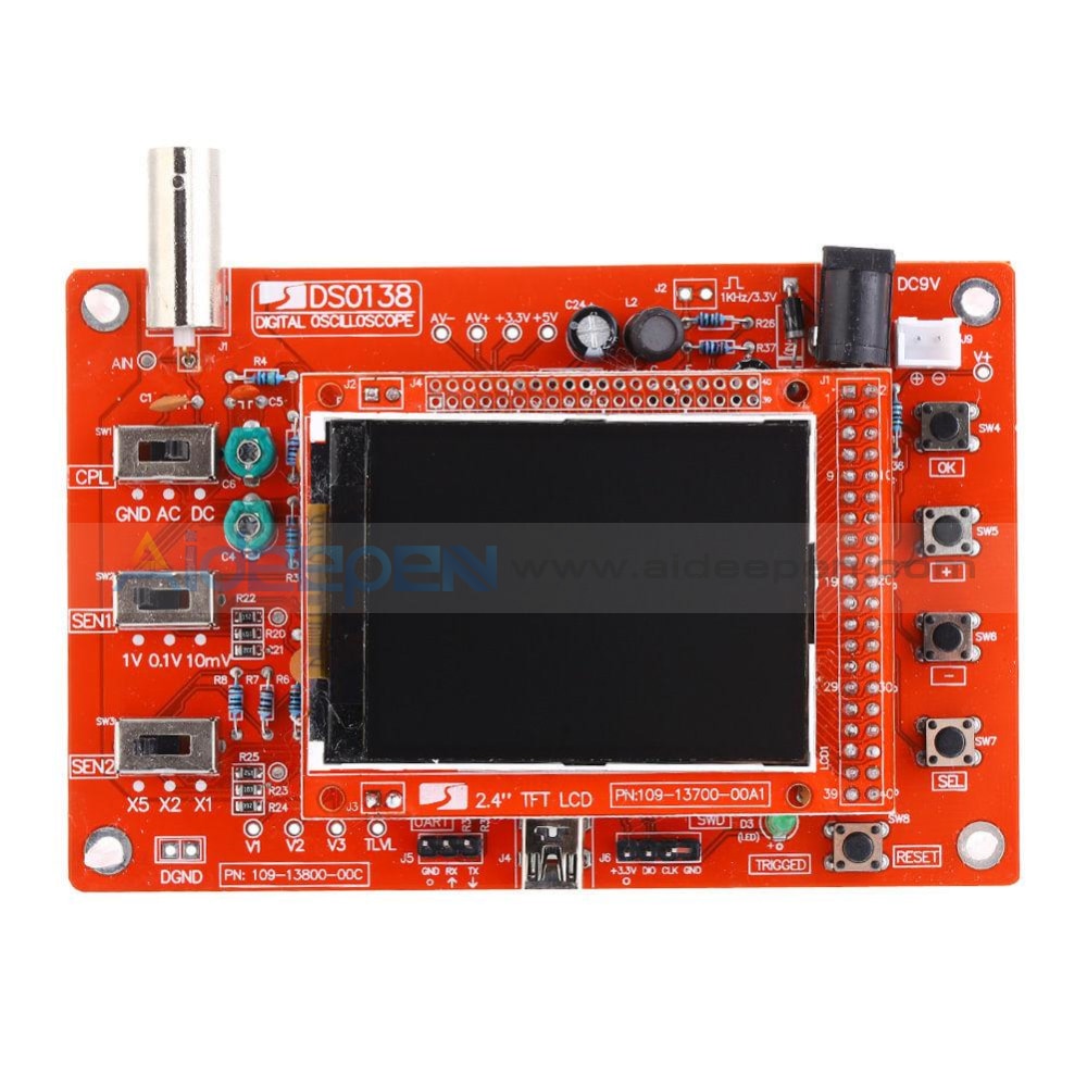 DS0138 Digital Oscilloscope DIY Kit or Welded or Acrylic Case – Aideepen