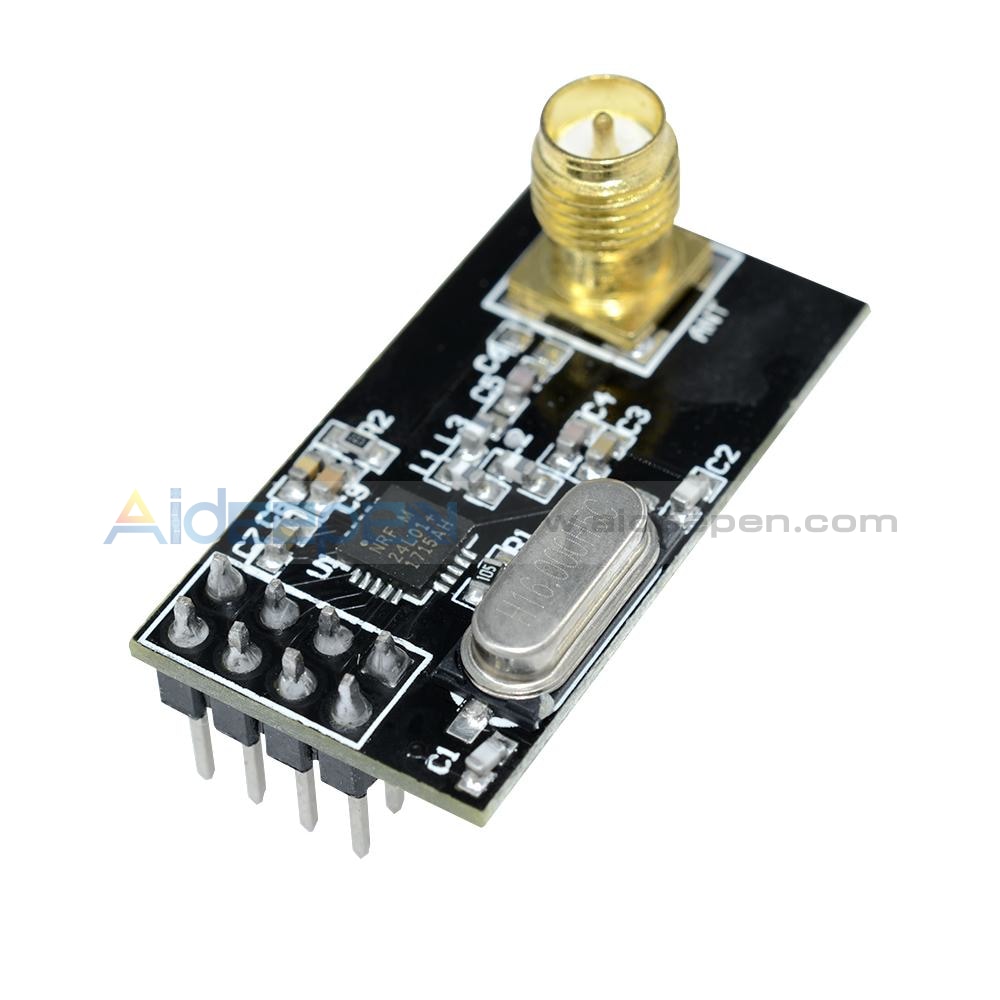 NRF24L01 + Wireless Transceiver Module + SMA Antenna for Arduino – Aideepen
