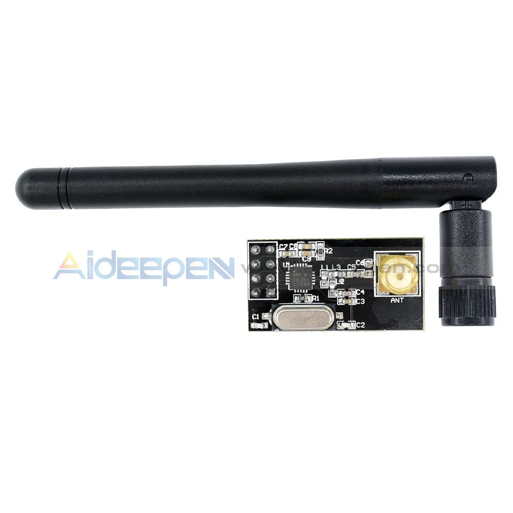 NRF24L01 + Wireless Transceiver Module + SMA Antenna for Arduino – Aideepen