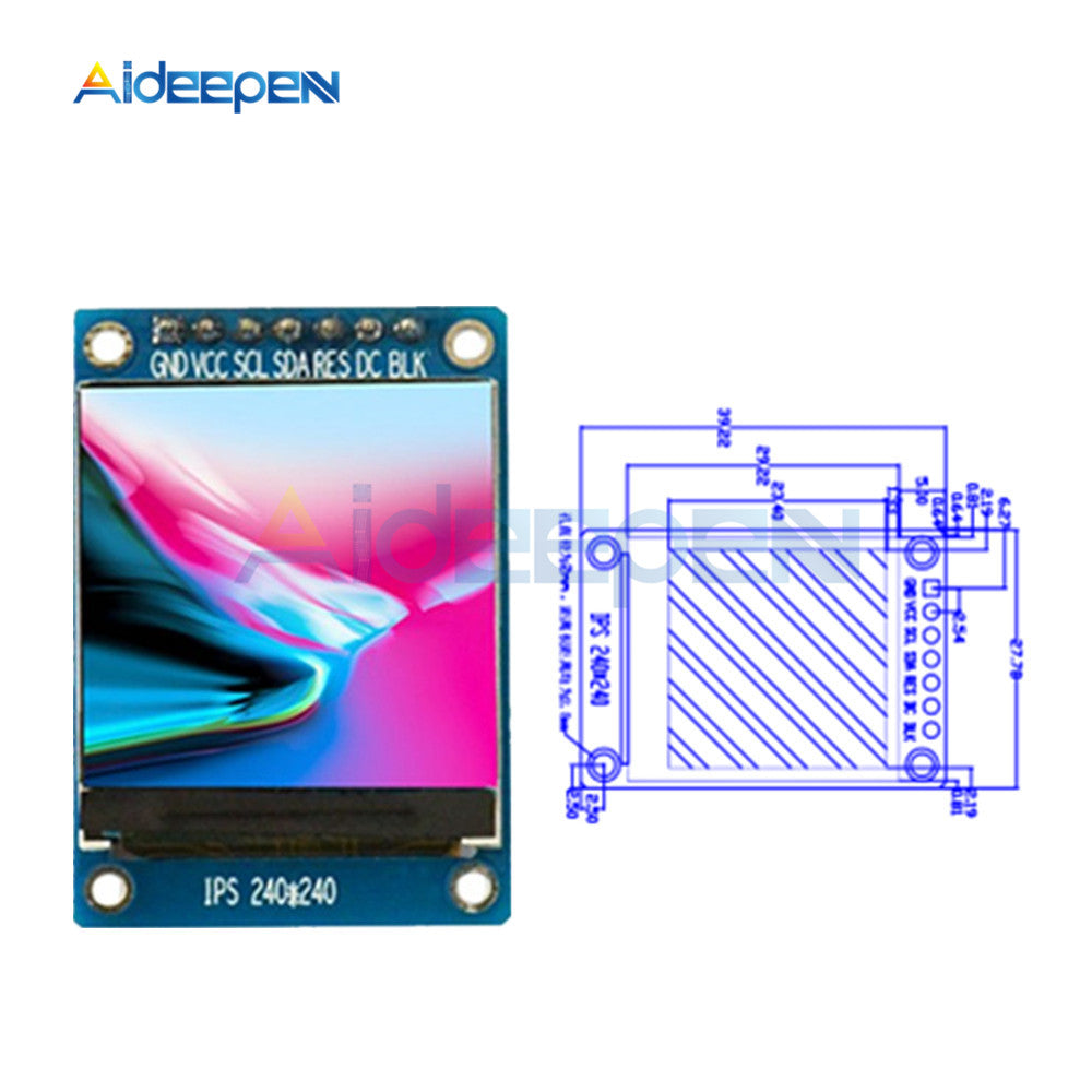 1.3'' Inch IPS Full Color 240x240 LCD Display Module – Aideepen