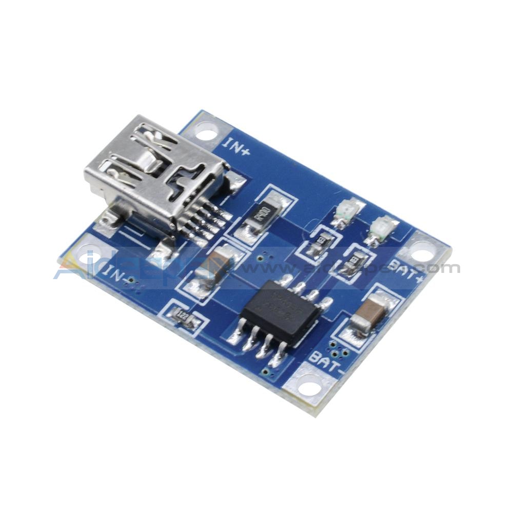 TP4056 5V Mini USB 1A Lithium Battery Charging Board Charger Module ...