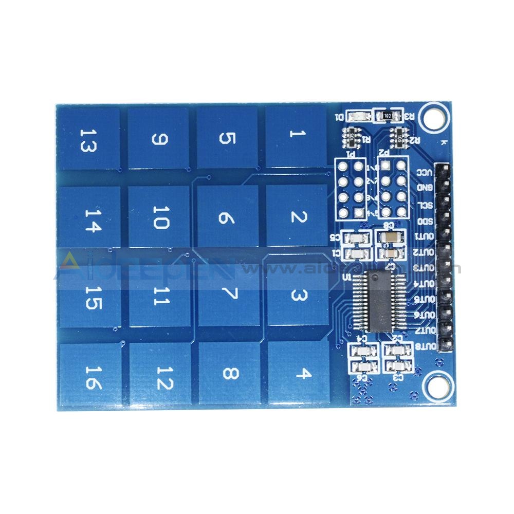 TTP229 16 Channel Digital Capacitive Switch Touch Sensor Module – Aideepen