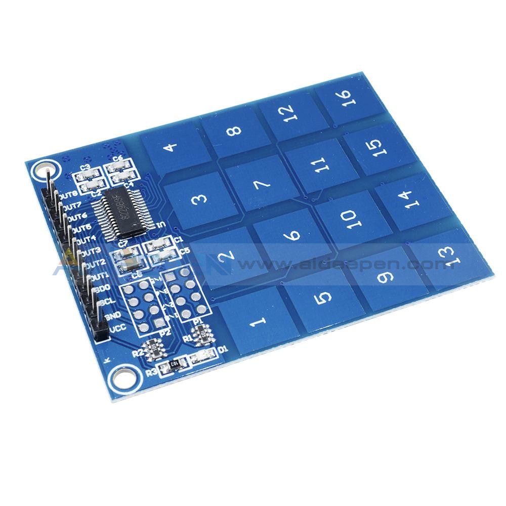 TTP229 16 Channel Digital Capacitive Switch Touch Sensor Module – Aideepen