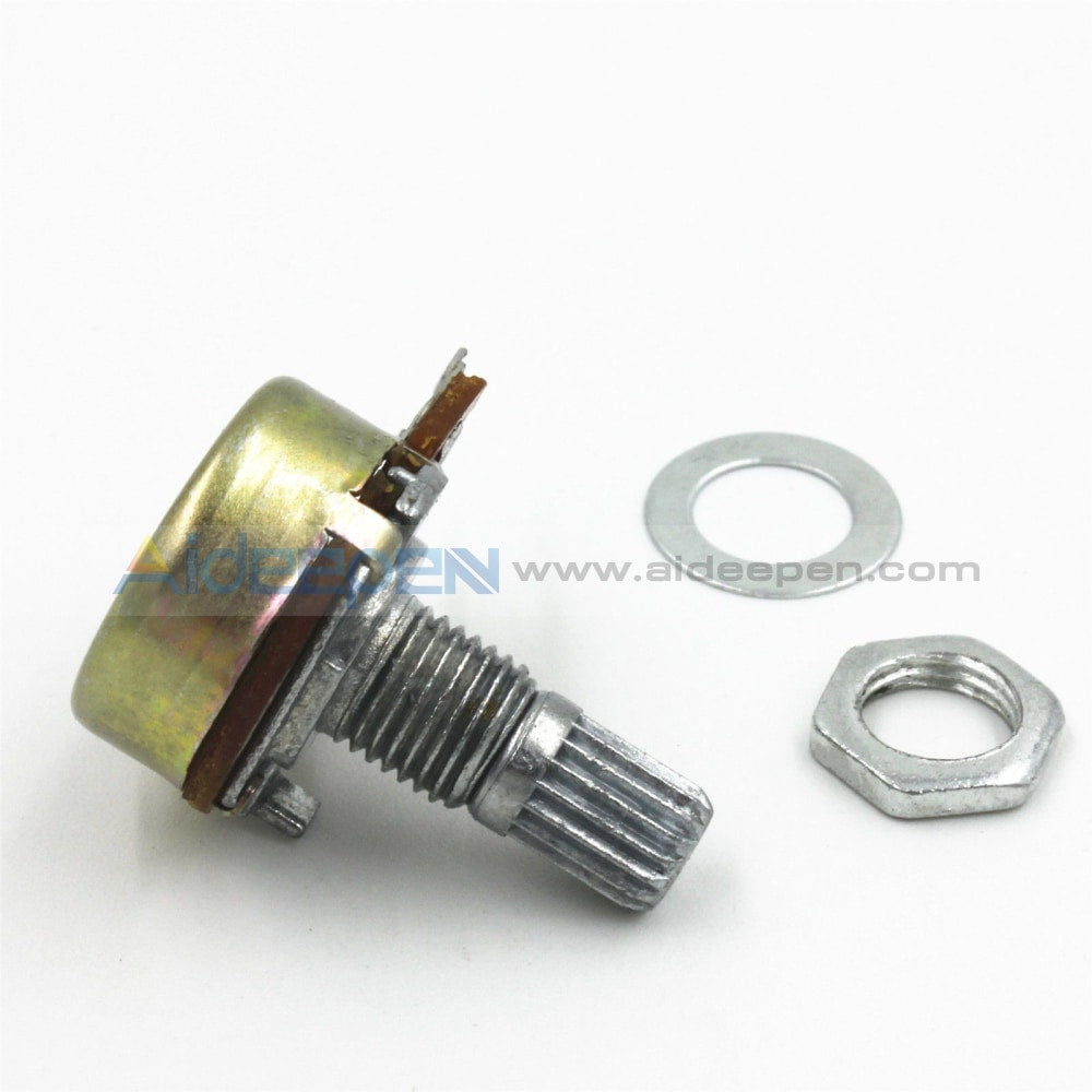 WH148 Type B1K Ohm Linear Taper Rotary Potentiometer Panel Pot 3 Pin B ...